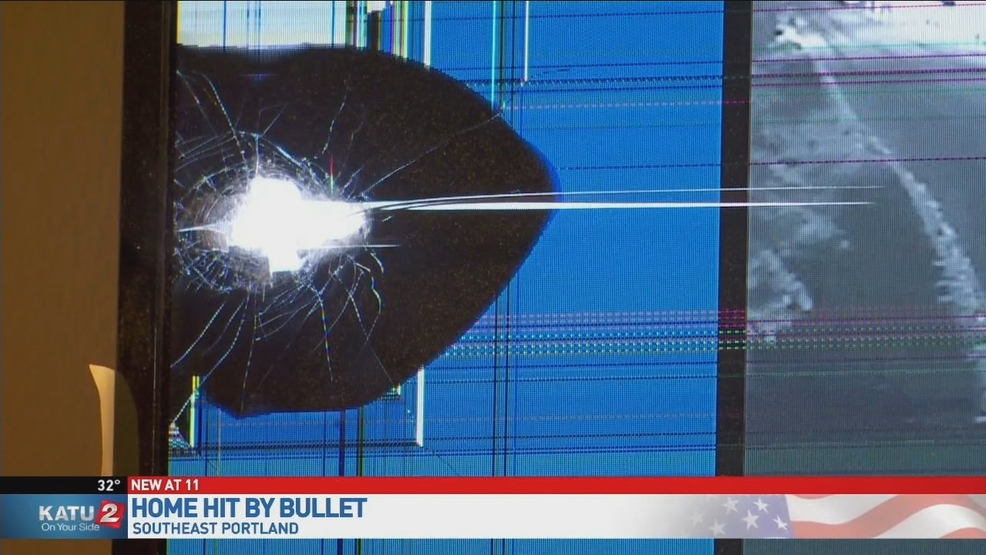 Stray bullet hits TV in Lents family's living room: 'That's at our head ...