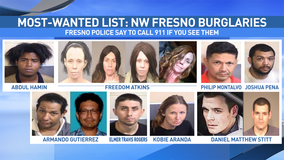 Most-Wanted list for burglaries in NW Fresno | KMPH